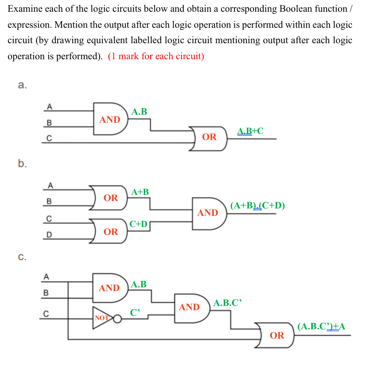 Solved Explain all logic circuits in the photo in details | Chegg.com