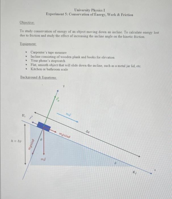 University Physics I Experiment 5: Conservation of | Chegg.com