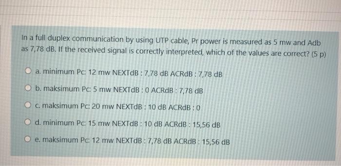 Solved data communication) hi guys please help me i need to | Chegg.com