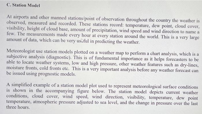 Solved METAR is the international standard code format for | Chegg.com