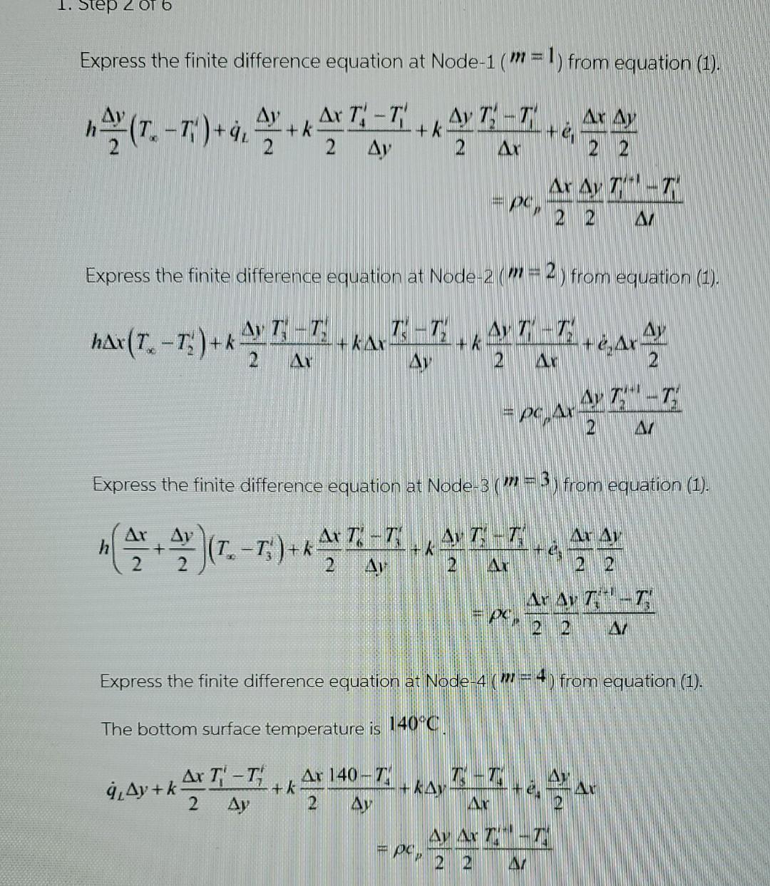 Solved Consider two-dimensional transient heat transfer in | Chegg.com