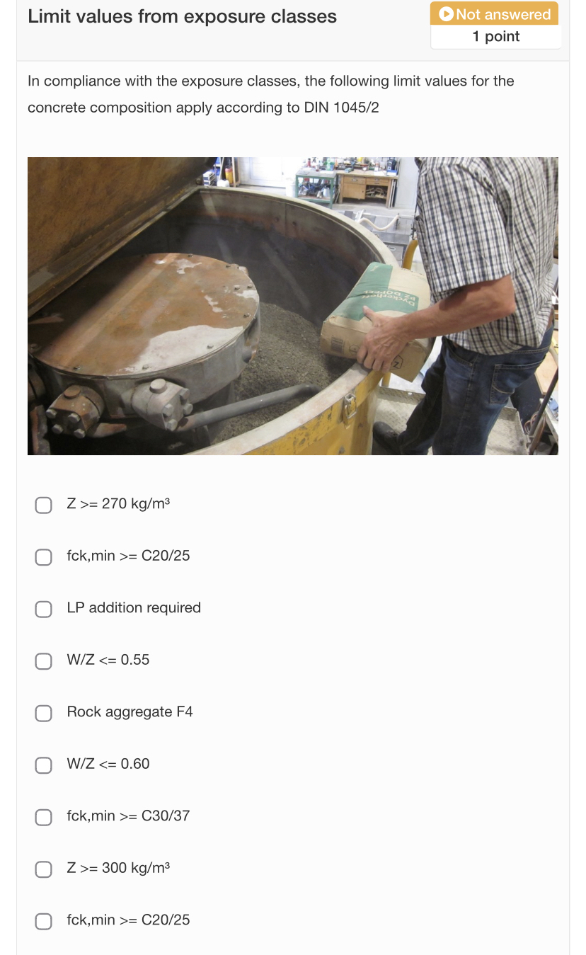 Solved Limit values from exposure classesNot answered1 | Chegg.com