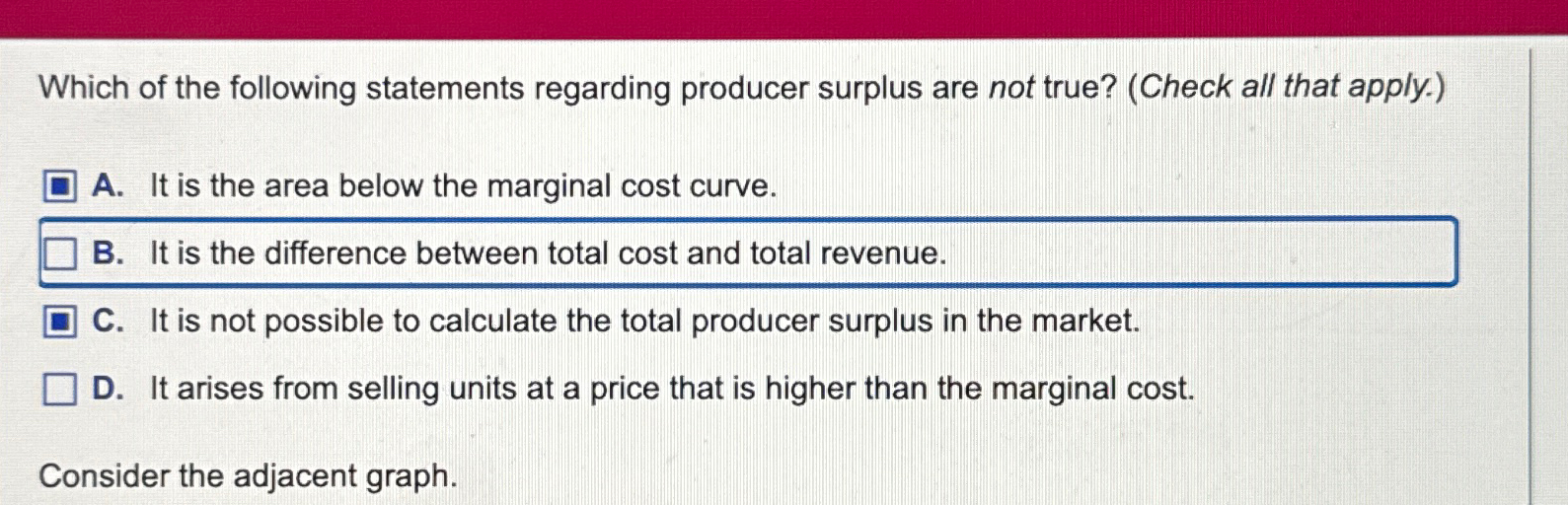 Solved Which of the following statements regarding producer | Chegg.com