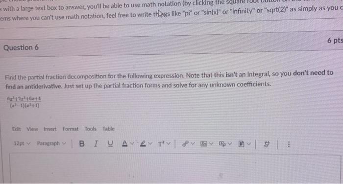Solved 5 with a large text box to answer, you'll be able to | Chegg.com