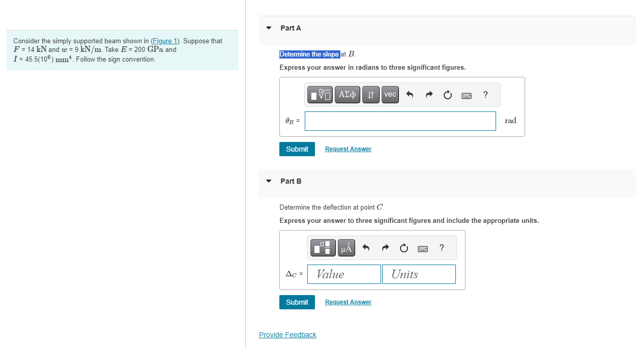 Solved FigureConsider the simply supported beam shown in | Chegg.com
