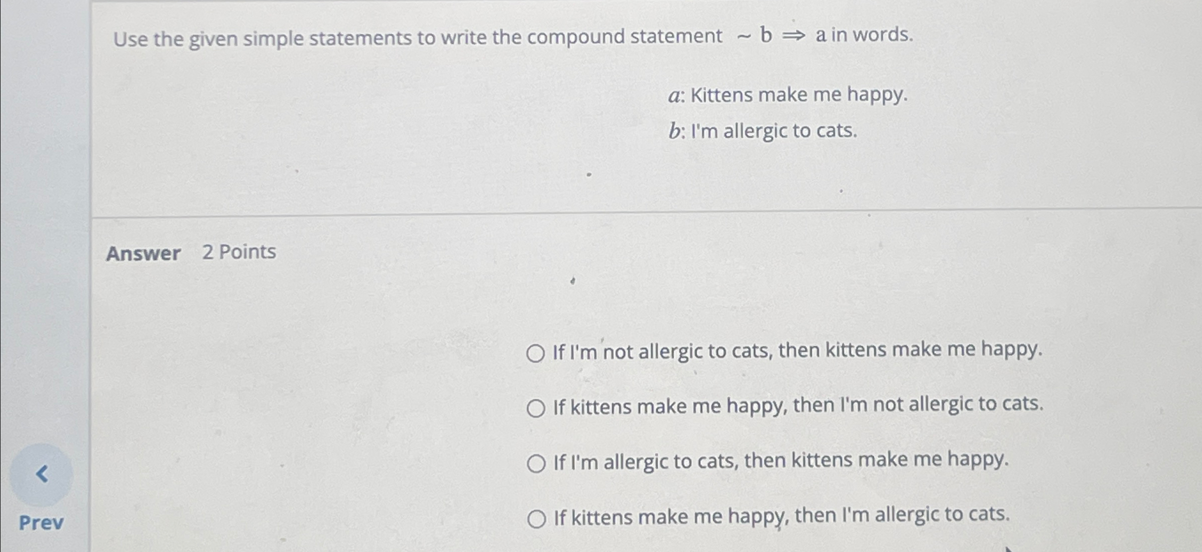 Solved Use the given simple statements to write the compound | Chegg.com