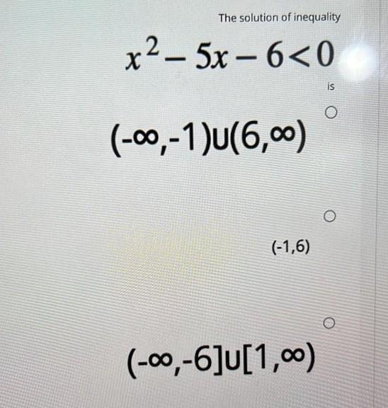 Solved The equation x2−6x+1=0 two real distinct solutions | Chegg.com
