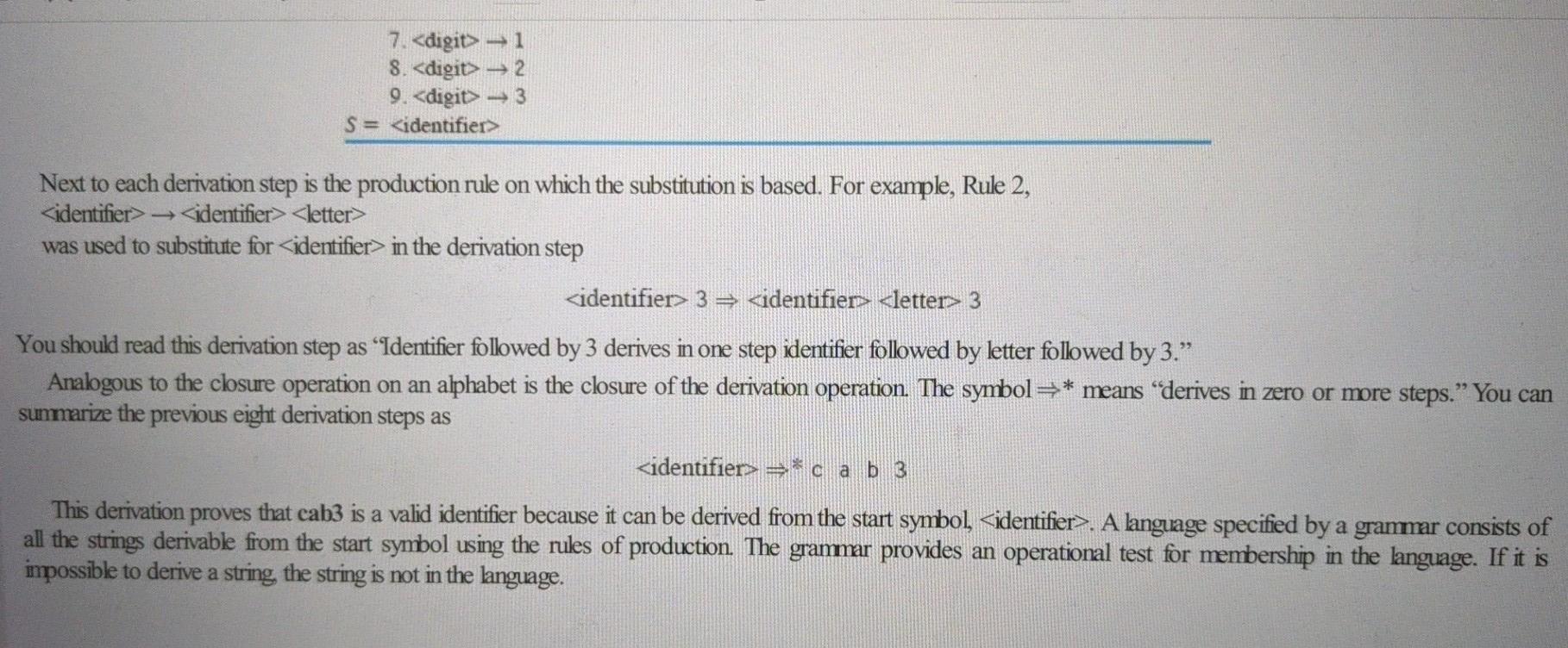 Solved Part 1 (40 points) a. Derive the following strings | Chegg.com