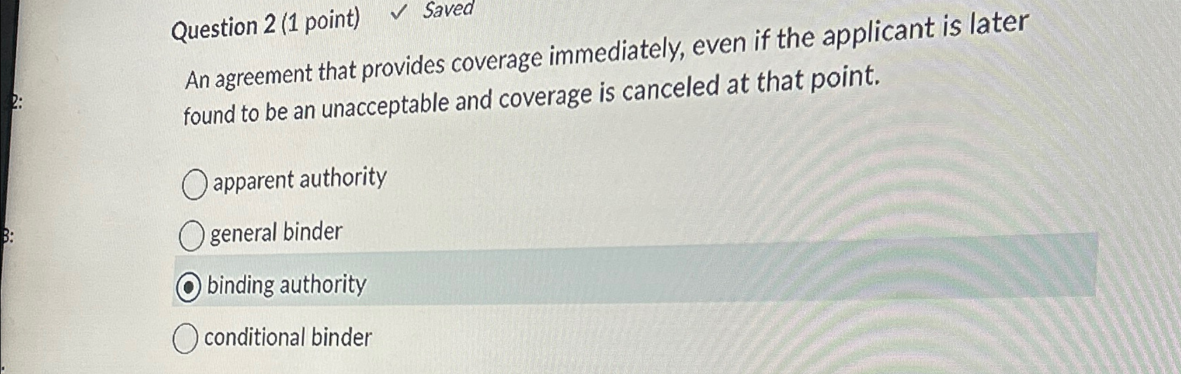Solved Question 2 (1 point) SavedAn agreement that | Chegg.com Solved Question 2 (1 point) SavedAn agreement that | Chegg.com