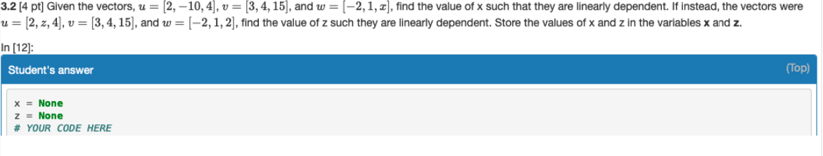 Solved please solve in code format with Python 3.2 [4 ﻿pt] | Chegg.com