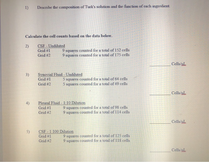 Solved 1) Describe the composition of Turk's solution and | Chegg.com