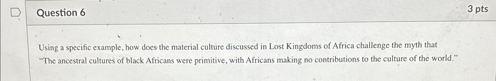 Solved Question 63 ﻿ptsUsing a specific example, how does | Chegg.com