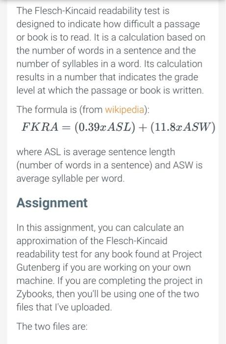 Solved 11.15 Reading Level Objective - To practice working | Chegg.com