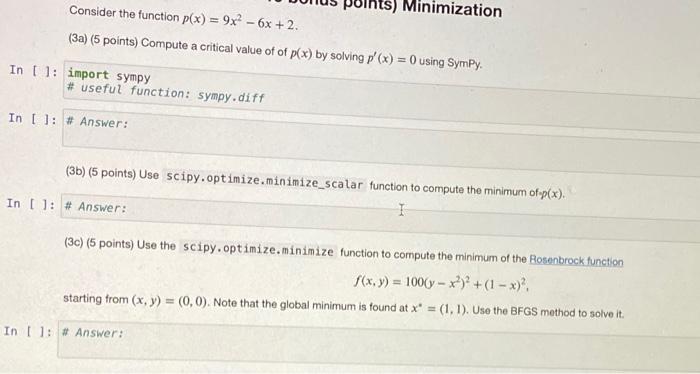 Solved (3a) (5 points) Compute a critical value of of p(x) | Chegg.com