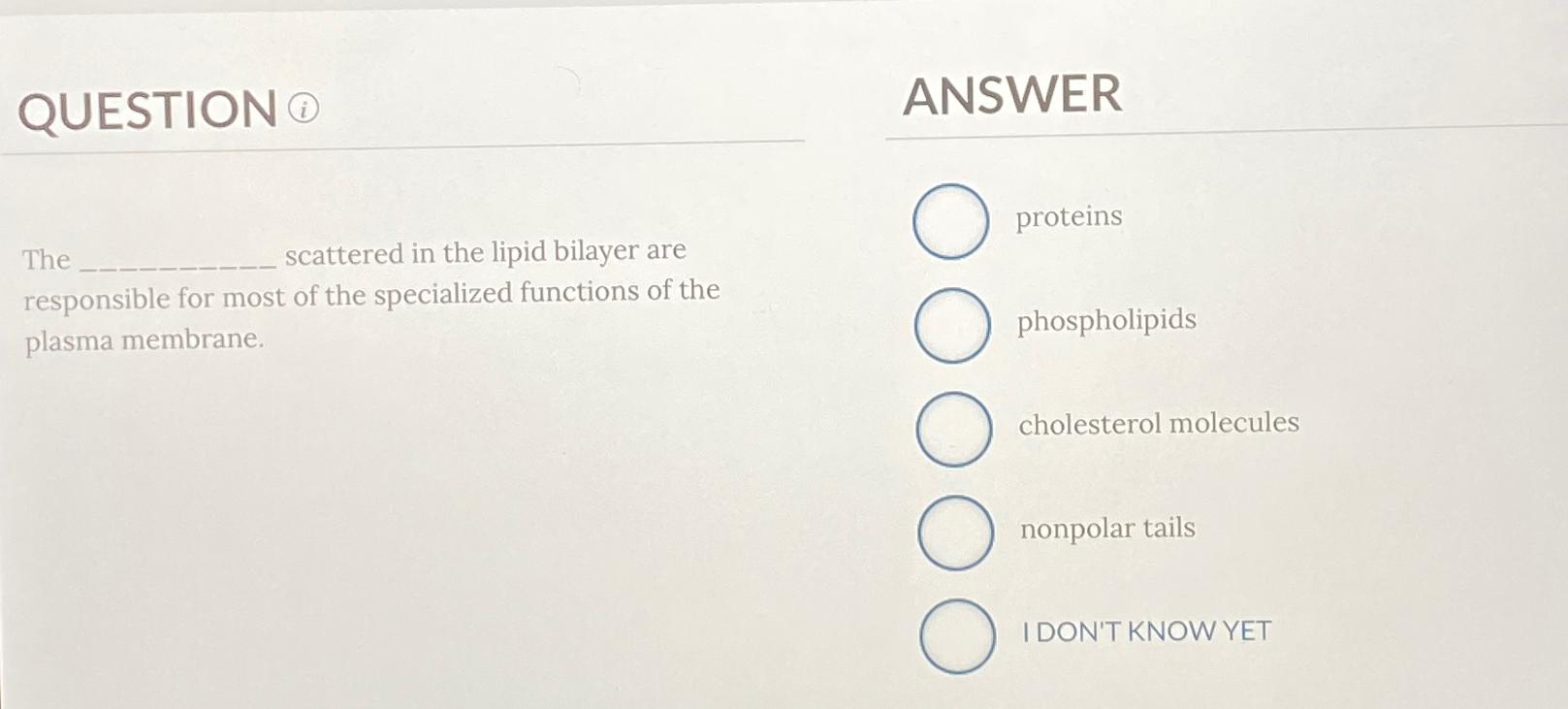 Solved QUESTION (i)ANSWERThe scattered in the lipid bilayer | Chegg.com