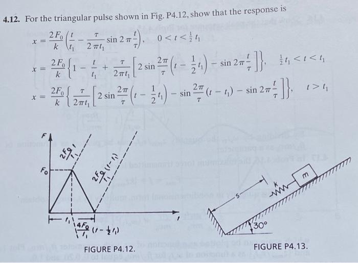 Solved 12. For the triangular pulse shown in Fig. P4.12, | Chegg.com