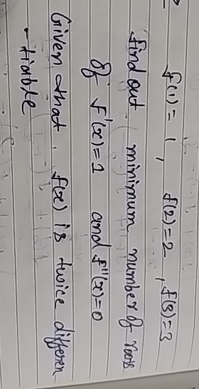 Solved f(1)=1,f(2)=2,f(3)=3find out minimum number of | Chegg.com