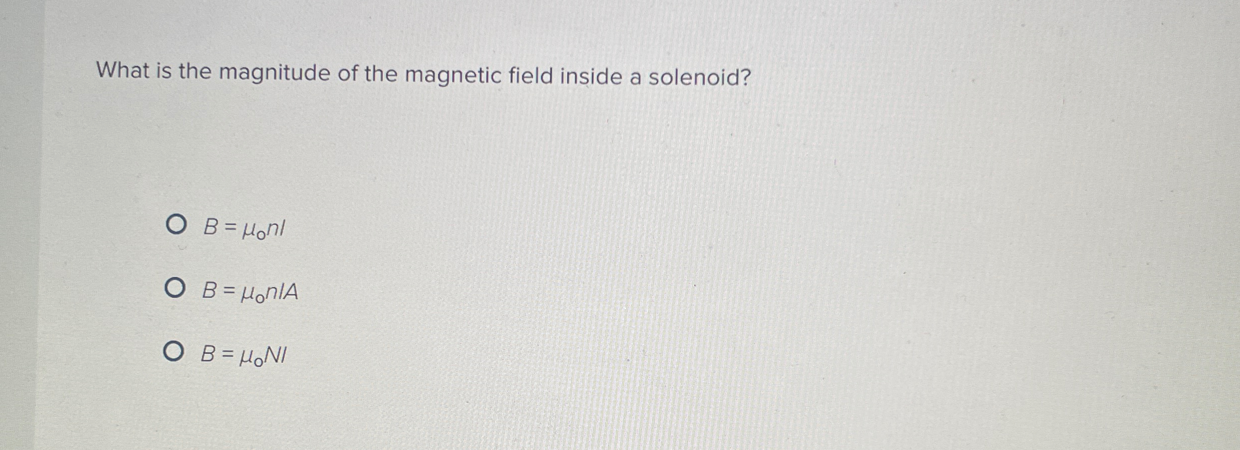 Solved What is the magnitude of the magnetic field inside a | Chegg.com