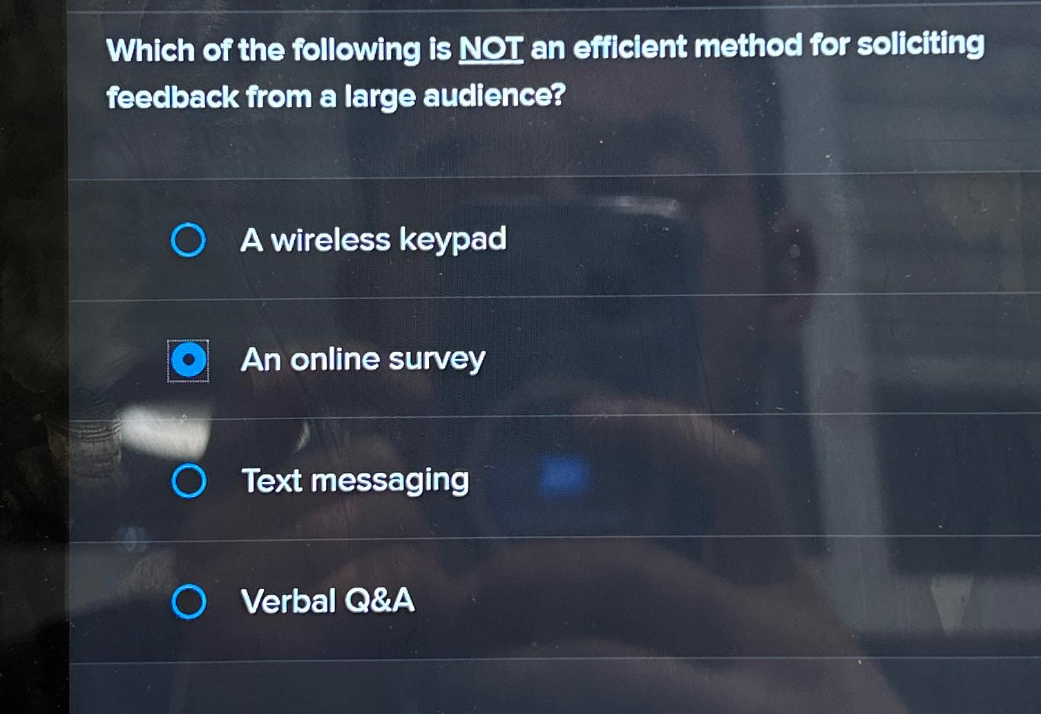 Solved Which of the following is NOT an efficient method for | Chegg.com
