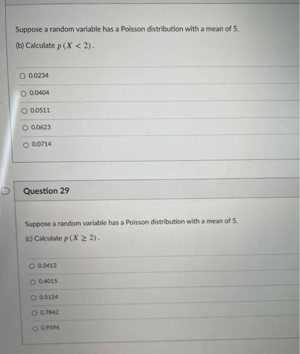 Solved Suppose a random variable has a Poisson distribution | Chegg.com