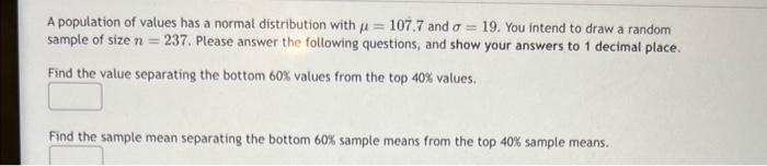 Solved A population of values has a normal distribution with | Chegg.com