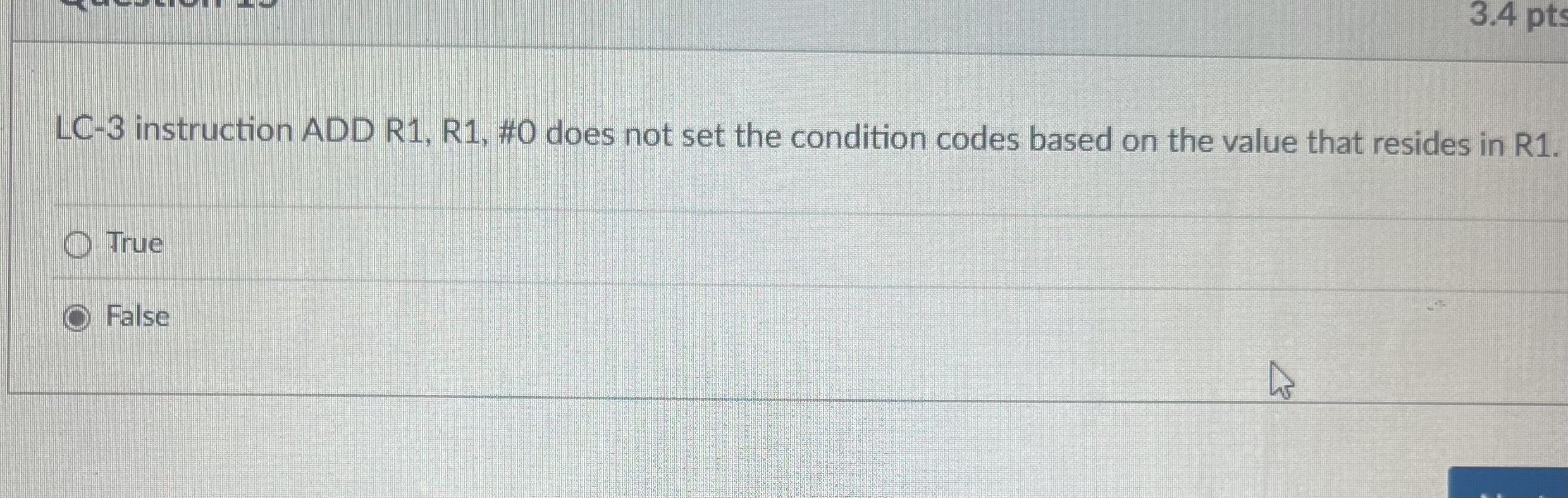 Solved LC-3 ﻿instruction ADD R1, ﻿R1, \#0 ﻿does not set the | Chegg.com