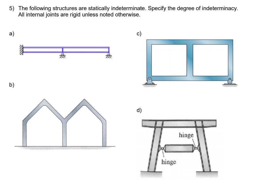 Solved The following structures are statically | Chegg.com