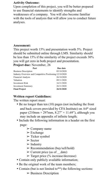 Purpose of the project The purpose of this project is | Chegg.com