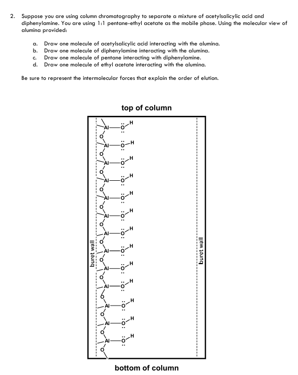 Solved 2. ﻿Suppose you are using column chromatography to | Chegg.com
