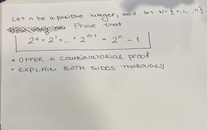 Solved Use list-counting and prove combinatorially if the | Chegg.com