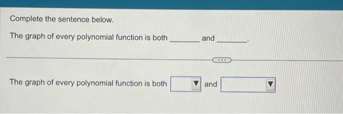 Complete the sentence below. The graph of every | Chegg.com