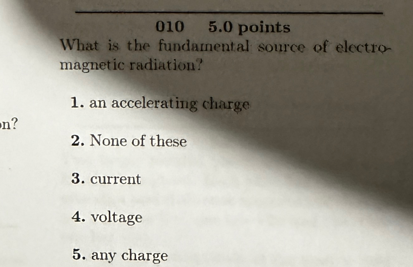 Solved 010,5.0 ﻿pointsWhat is the fundamental source of | Chegg.com