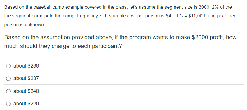 Solved Based on ﻿the baseball camp example covered in ﻿the | Chegg.com