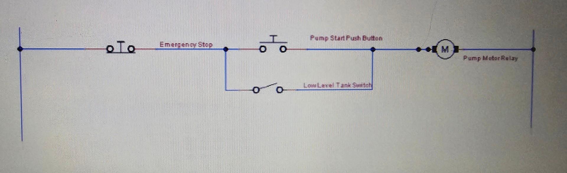 Solved 19. Please convert the logic below for a pump motor | Chegg.com