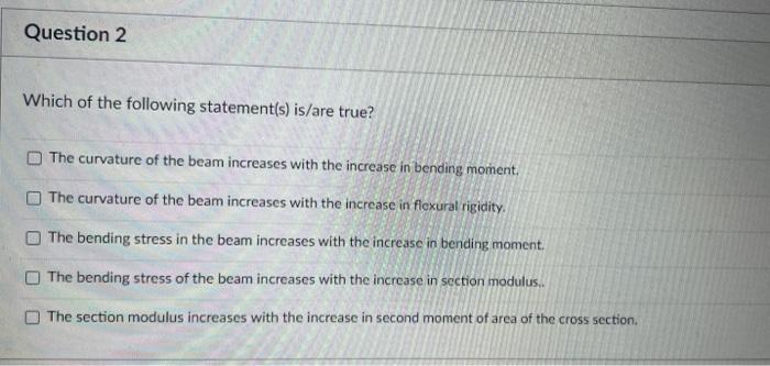 Solved Which of the following statement(s) is/are true? The | Chegg.com