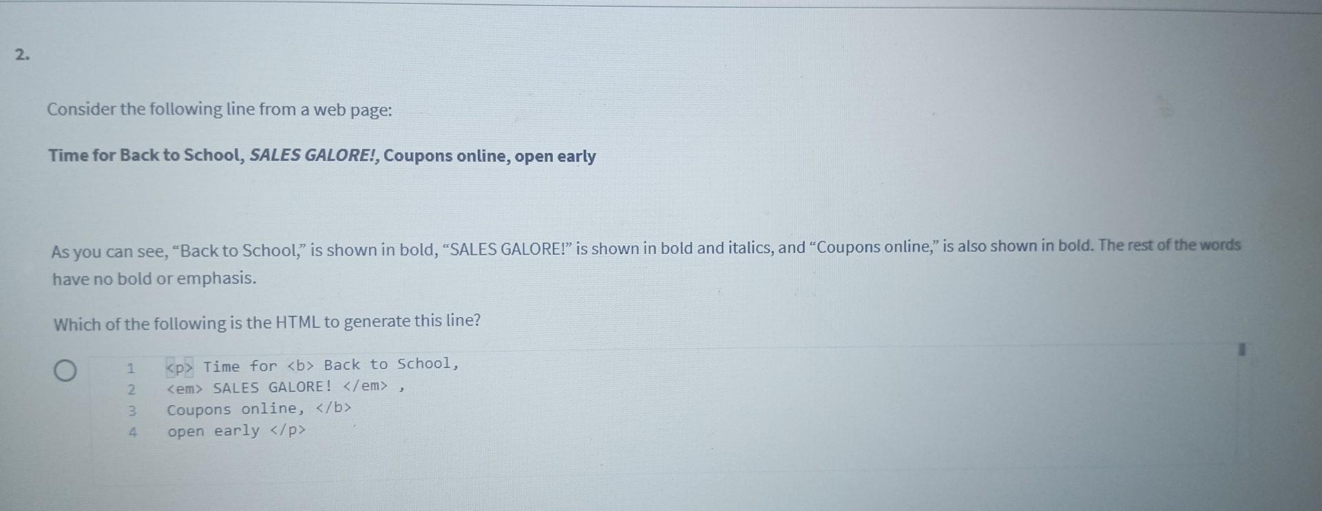 Solved Consider the following line from a web page: Time for | Chegg.com