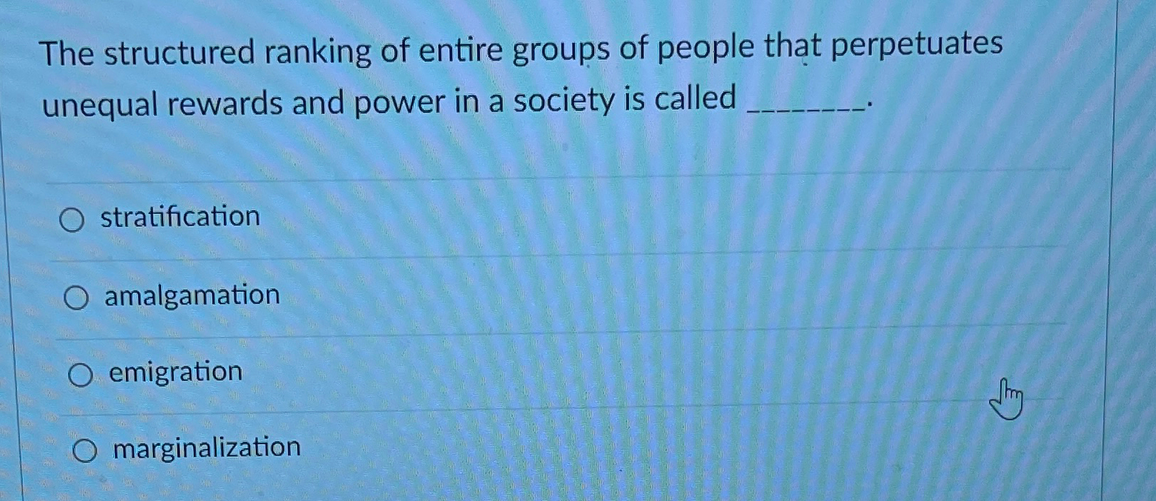 Solved The structured ranking of entire groups of people | Chegg.com