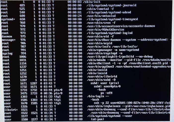 Solved Based on the output of this command, what is the | Chegg.com
