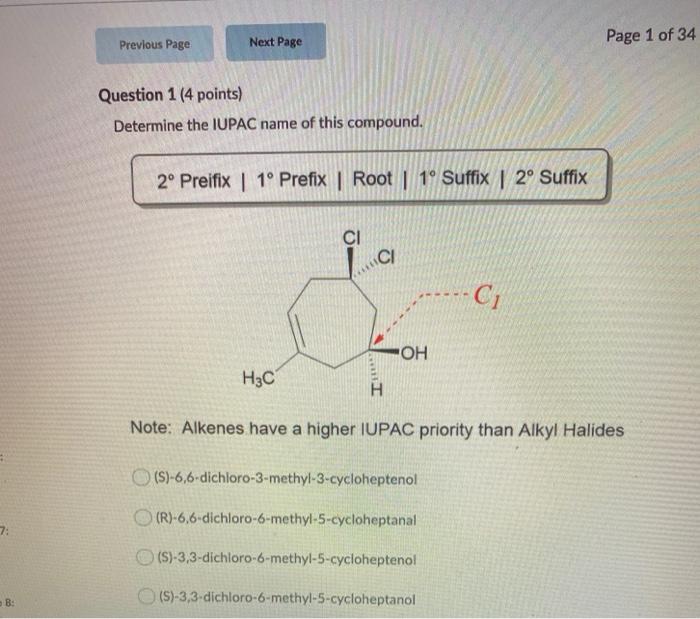 Solved Previous Page Next Page Page 1 of 34 Question 1 (4 | Chegg.com