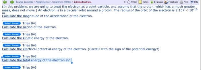Solved In this problem, we are going to treat the electron | Chegg.com