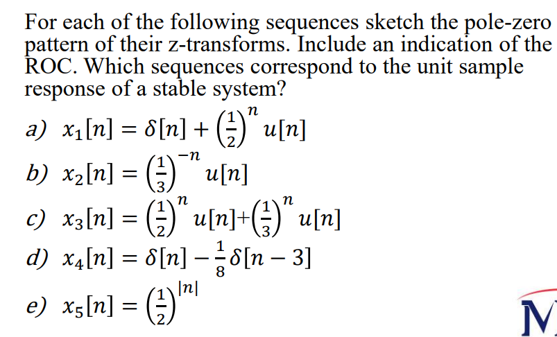 For each of the following sequences sketch the | Chegg.com
