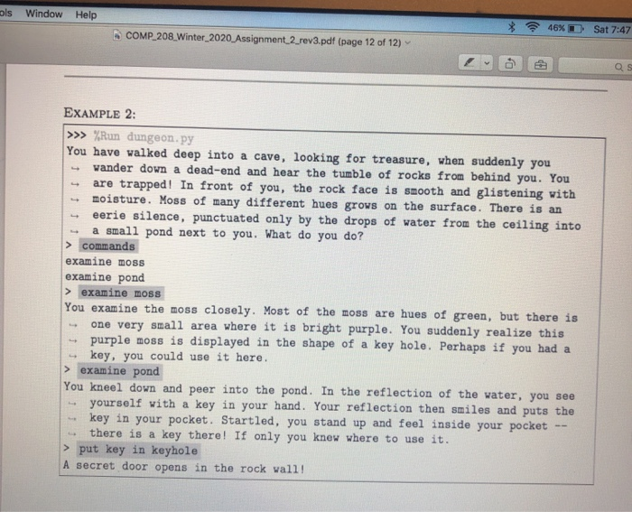 Solved COMP 208 Winter 2020 Assignment_2_rev3.pdf (page 10 | Chegg.com