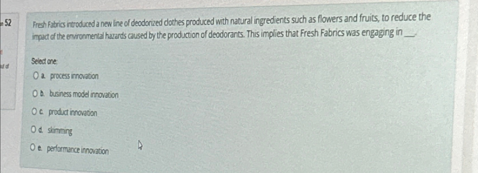 Solved Frach fabticis introduced a new line of deodarized | Chegg.com
