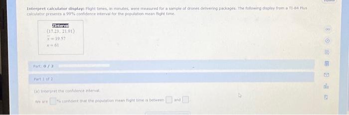 Solved Interpret calculator display: Flight times, in | Chegg.com