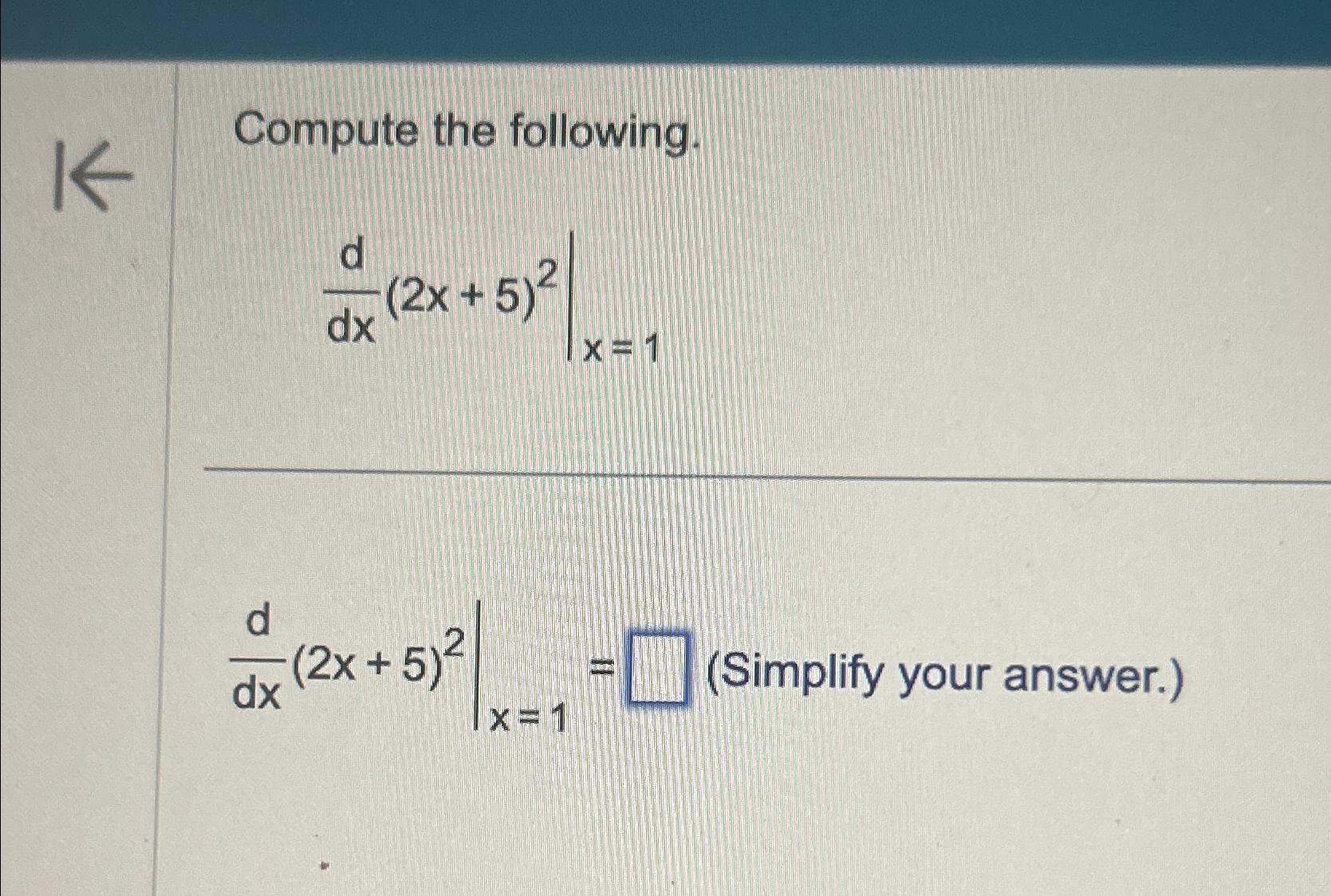 Solved Compute the | Chegg.com