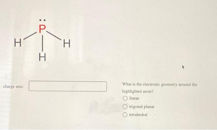 Solved For each molecule determine the number of charge sets | Chegg.com