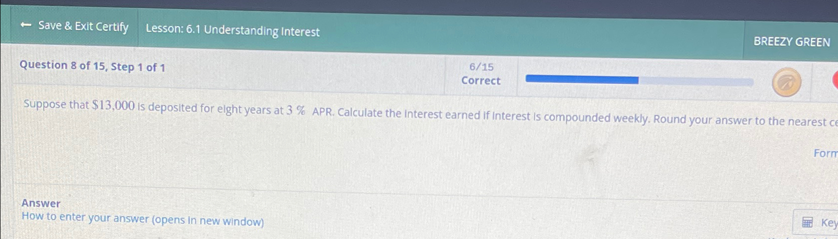 Solved larr Save & Exit CertifyLesson: 6.1 ﻿Understanding | Chegg.com