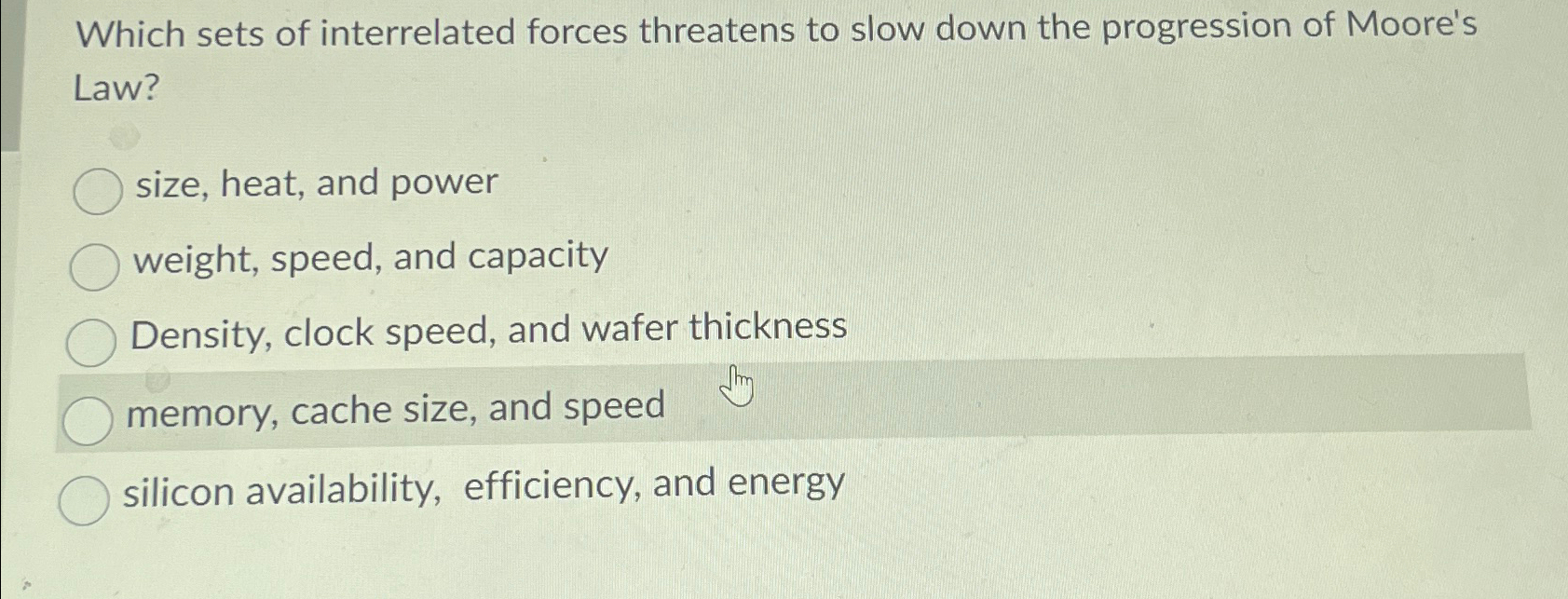 Solved Which sets of interrelated forces threatens to slow | Chegg.com