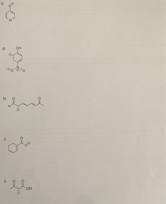 Solved Draw all possible resonance structures for the | Chegg.com