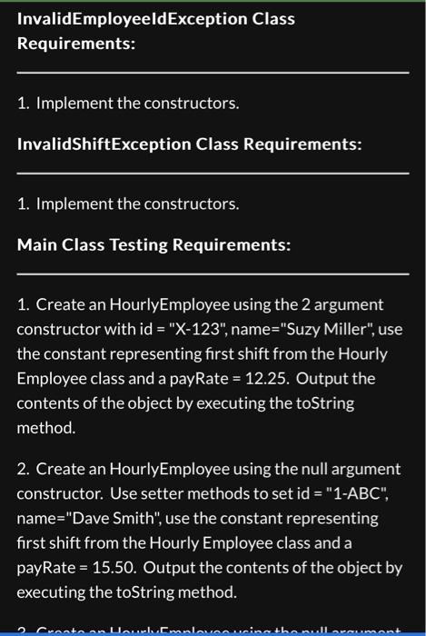 Solved Problem Description: Utilize the provided UML Class | Chegg.com